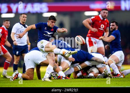 France's Nolann Le Garrec during the team run at the Groupama Stadium ...