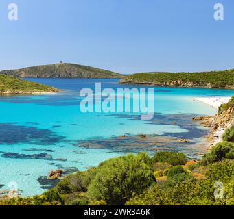 Aerial view of the Gulf of Teulada Stock Photo - Alamy