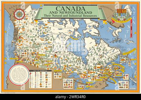 Map of Canada Stock Photo - Alamy