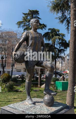 ISTANBUL, TURKEY - MARCH 10, 2024: Ataturk statue on the Fenerbahce ...