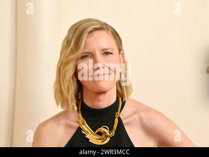 Michelle Mizner arrives at the Oscars on Sunday, March 10, 2024, at the ...