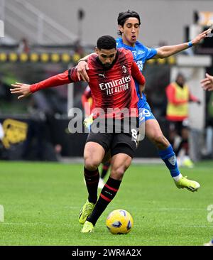 AC Milan's Ruben Loftus-Cheek in action during the Serie A soccer match ...