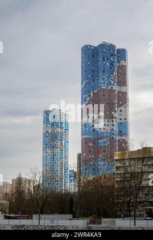 Nanterre, France, Futuristic skyscraper of les tours aillaud by ...