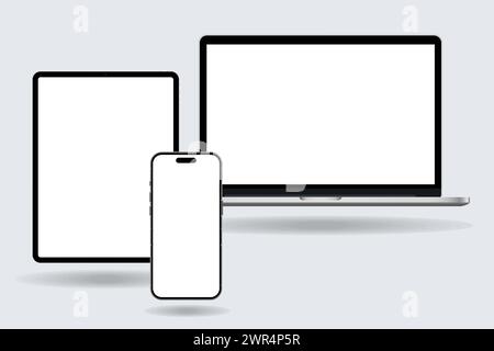Devices template, Useful electronic mockup, Blank electronic mock ...