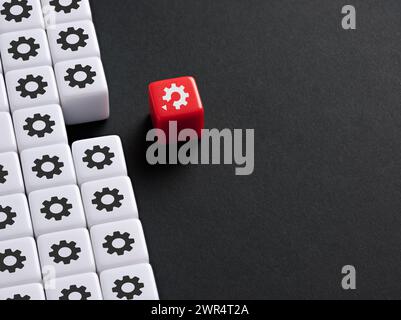 System malfunction and failure in the production process. System breakdown. Error detection. To ...