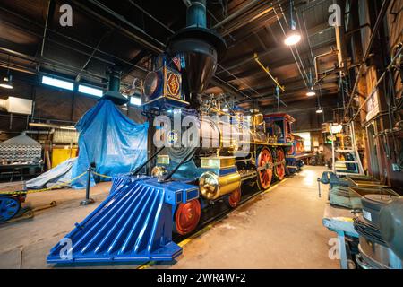 Replicas of the Central Pacific Jupiter and Union Pacific No. 119 ...