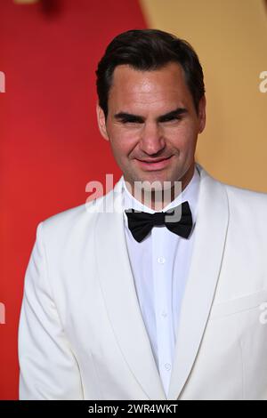 Roger Federer attending the Vanity Fair Oscar Party held at the Wallis ...