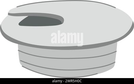 desk cable organizer cartoon vector illustration Stock Vector Image ...