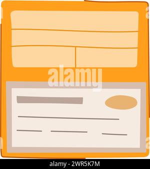 paycheck checkbook cartoon vector illustration Stock Vector Image & Art ...