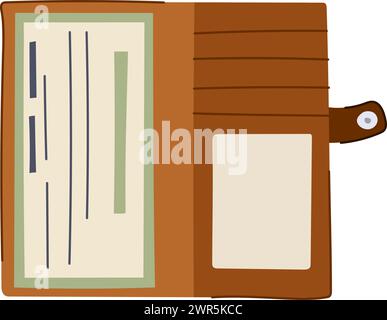 template checkbook cartoon vector illustration Stock Vector Image & Art ...