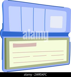paycheck checkbook cartoon vector illustration Stock Vector Image & Art ...