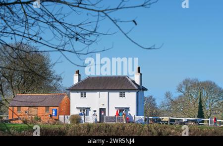 The former lock keeper's home by the top locak at Foxton locks on the ...