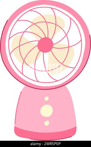 items desk fan cartoon vector illustration Stock Vector Image & Art - Alamy