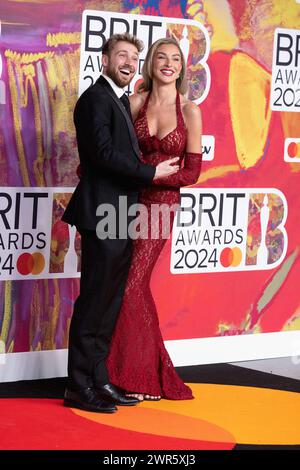 LONDON, ENGLAND - MARCH 02: Sam Darlaston attending the BRIT Awards at ...