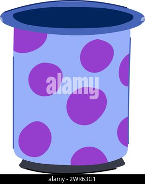 stationary pencil holder cartoon vector illustration Stock Vector Image ...