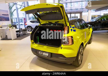 lemon green Volvo EX30 electric SUV produced Swedish automaker Volvo ...