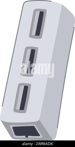 mouse usb hub cartoon vector illustration Stock Vector Image & Art - Alamy