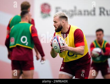 England's Luke Cowan-Dickie during a training session at the Honda ...