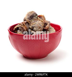 Chinese Waxed Salted Chicken gizzard on white background Stock Photo ...