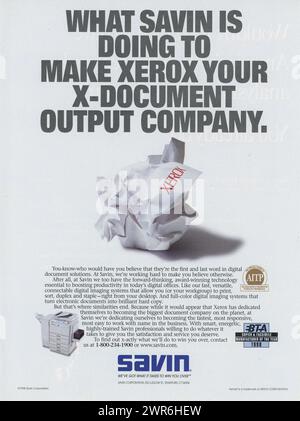 Vintage "Time" magazine 23 November 1998 issue advert, USA Stock Photo ...