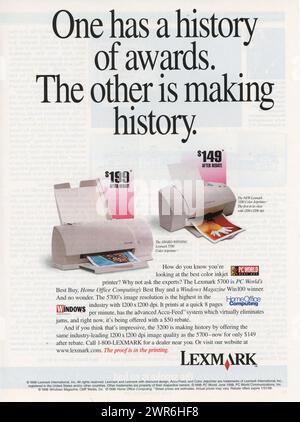 Vintage "Time" magazine 23 November 1998 issue advert, USA Stock Photo ...