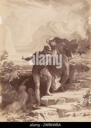 Gretchen, Faust and Mephistopheles, first part of the tragic play Faust ...