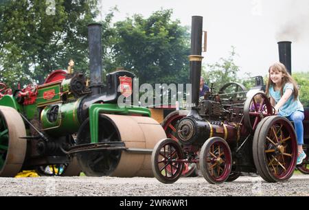 02/07/18 Freya Kirkpatrick, 10, drives 'Errol' a mini traction engine ...