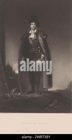 Portrait of John Philip Kemble, as Hamlet, James Egan, after Thomas ...