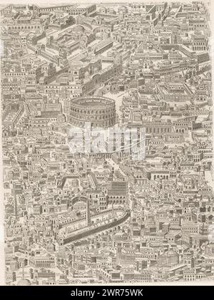 Map of Rome in Roman times (twelfth part), Anonymous, 1773 print Twelfth of a map of Rome in ...