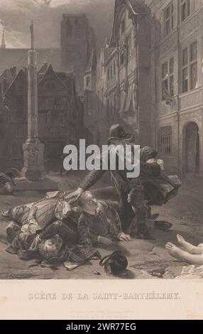 'Scène de la saint-Barthélemy' (St. Bartholomew's Day Massacre) is a ...