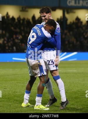 GOAL 2-1, Connor Mahoney of Gillingham goal celebration. - Gillingham v ...