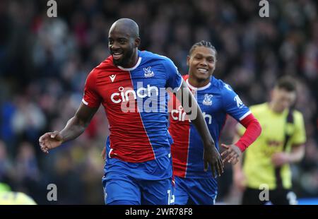 GOAL 3-0, Jean-Philippe Mateta of Crystal Palace goal celebration ...