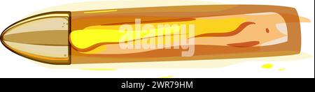 flash bullet flying cartoon vector illustration Stock Vector Image ...