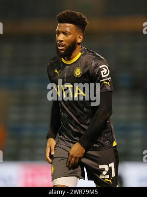 Myles Hippolyte of Stockport County . - Gillingham v Stockport County ...
