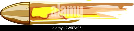 flash bullet flying cartoon vector illustration Stock Vector Image ...