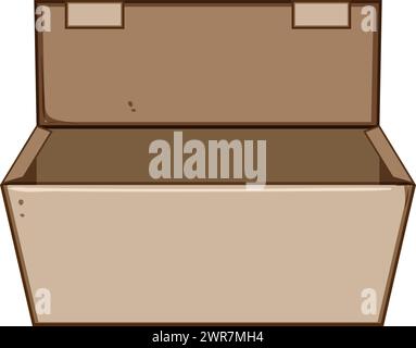 mockup food box to go cartoon vector illustration Stock Vector Image ...