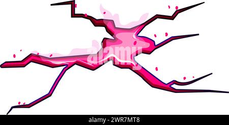 egg ground crack cartoon vector illustration Stock Vector Image & Art ...