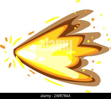 muzzle gun flash cartoon vector illustration Stock Vector Image & Art ...