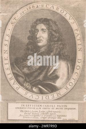 Portrait of Charles Patin, print maker: Jean Boulanger, after painting ...