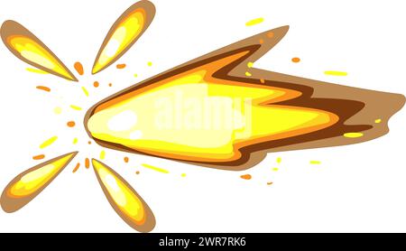 muzzle gun flash cartoon vector illustration Stock Vector Image & Art ...