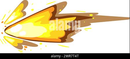 muzzle gun flash cartoon vector illustration Stock Vector Image & Art ...