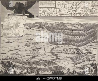 Map of the Battle of Hohenfriedberg, Georg Paul Busch, 1745 print ...