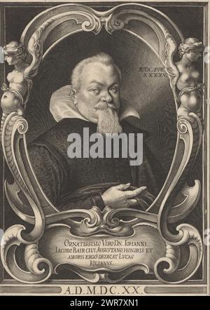 Portrait of Hans Jacob Bair at the age of 45, Lucas Kilian, 1602 print ...