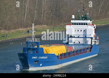 general cargo vessel SWE-CARRIER on the river Elbe Stock Photo - Alamy