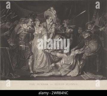 The Murder of David Rizzio Stock Photo - Alamy