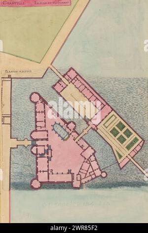 Map of the Castle of Chantilly, 1520 - 1585 print Map of the Château de ...
