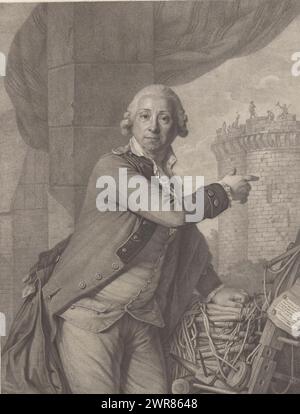A portrait by Antoine Vestier of Jean-Henri Masers, chevalier de Latude ...