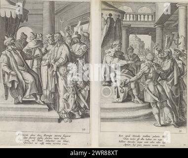 Christ for Herod, 1643 print King Herod interrogates Christ, but he ...
