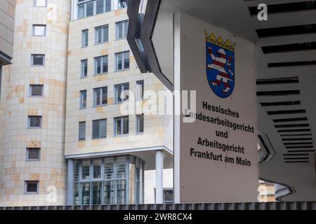 11 March 2024, Hesse, Frankfurt/Main: Entrance sign to the Frankfurt ...