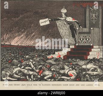 Cartoon of Tsar Nicholas II of Russia Stock Photo - Alamy